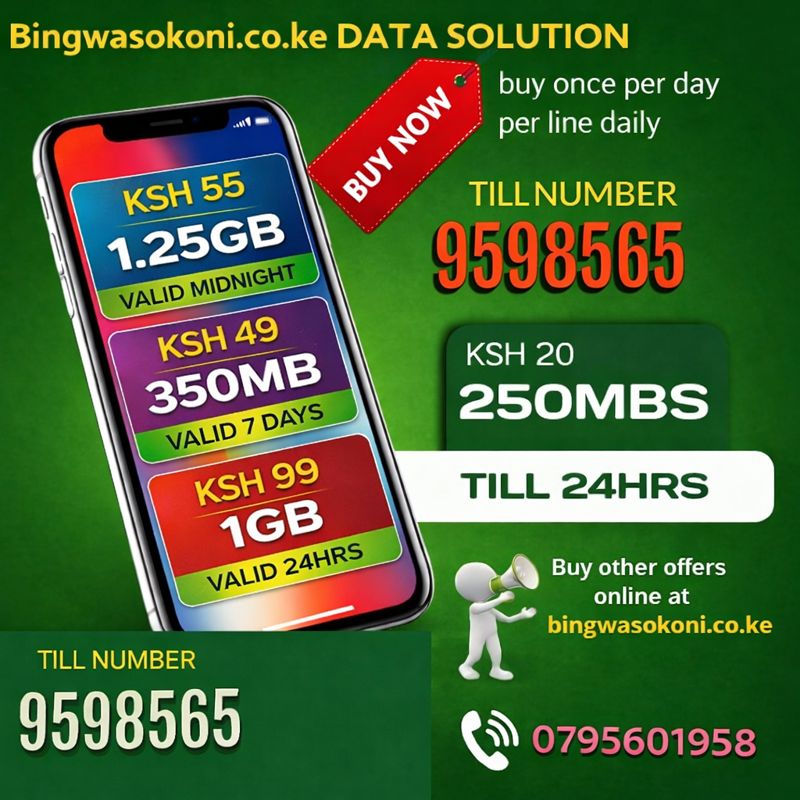 Bingwa Sokoni Data Bundles